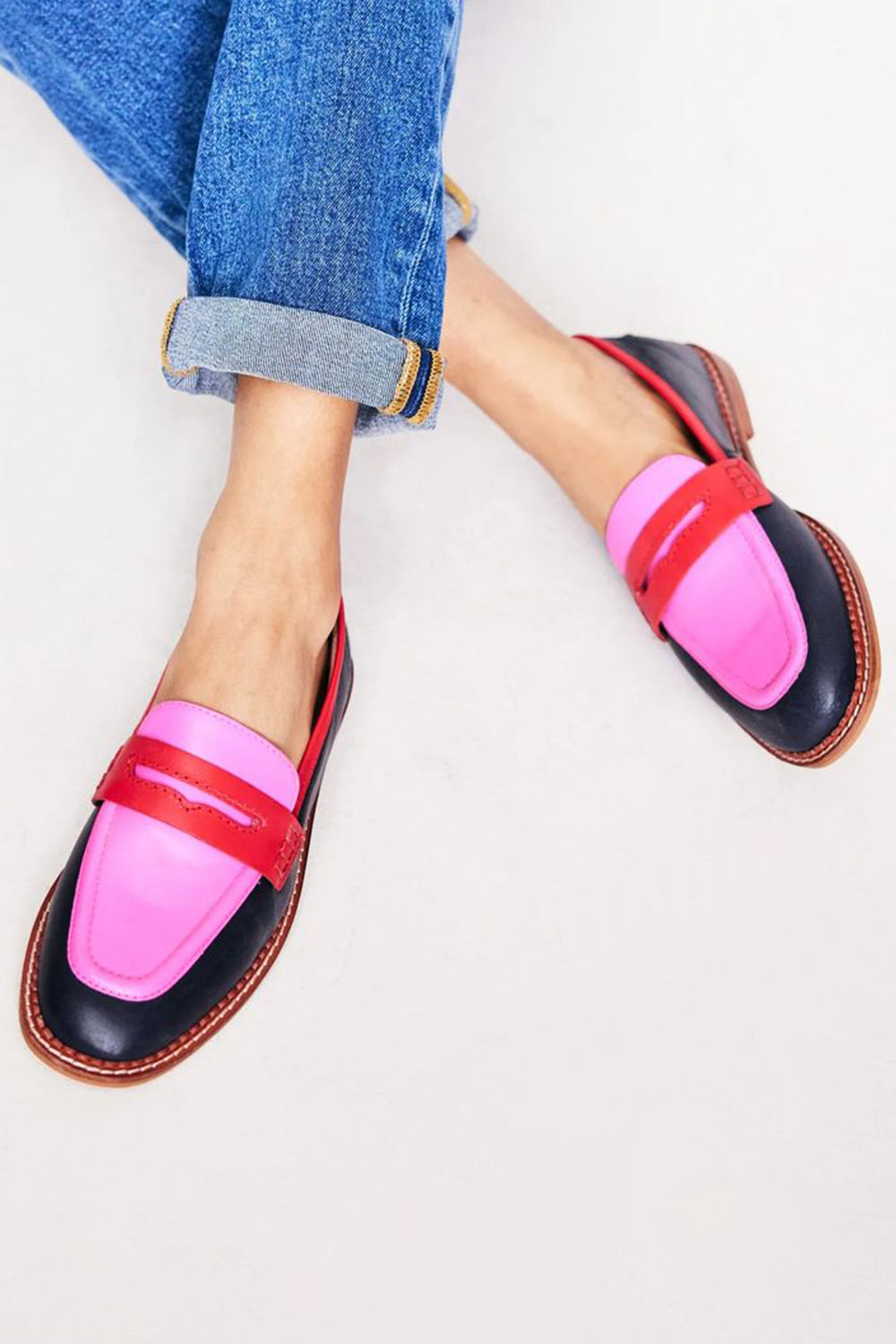 Faius™ | Black loafers with colorful details – Wren Lorne New York