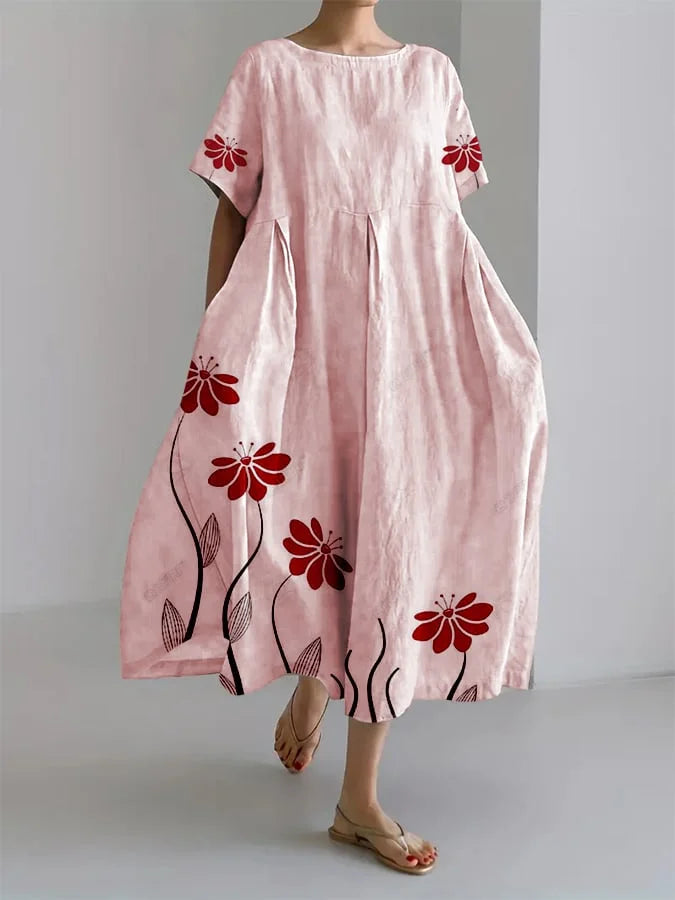 SABRINA | Long Floral Dress with Natural Elegance and Maximum Comfort ...