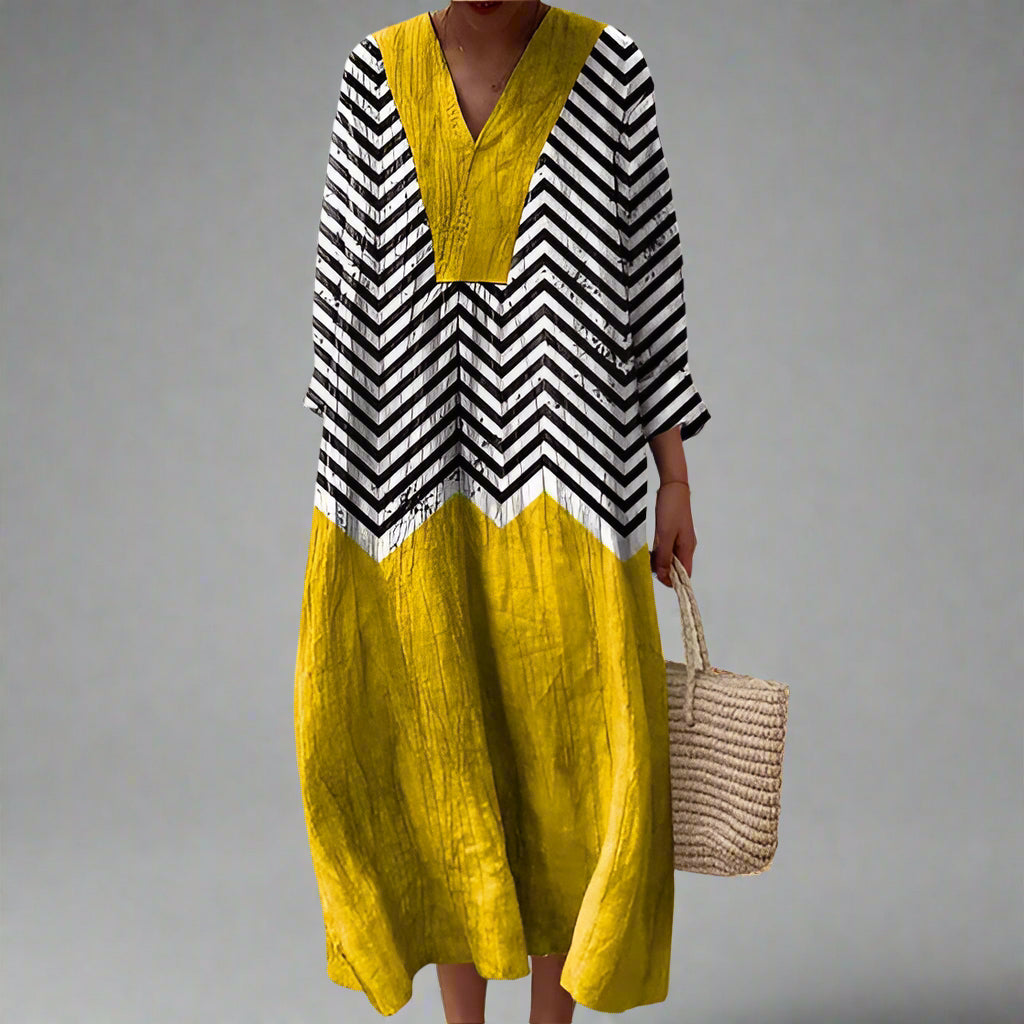 Julia™ | Elegant Geometric Dress – Wren Lorne New York