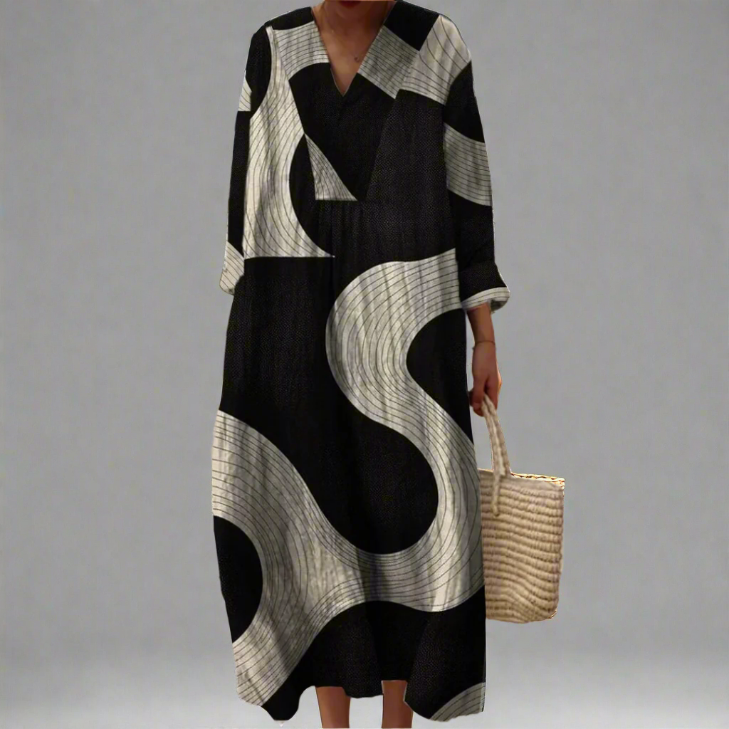 Karen™ | Elegant Geometric Dress – Wren Lorne New York